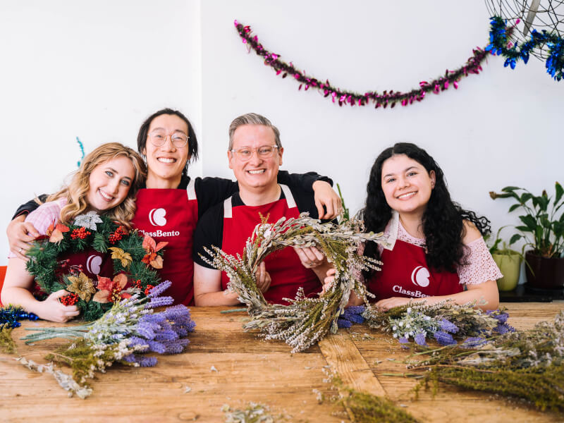 5 Unique Christmas Wreath Making Classes in Sydney | ClassBento